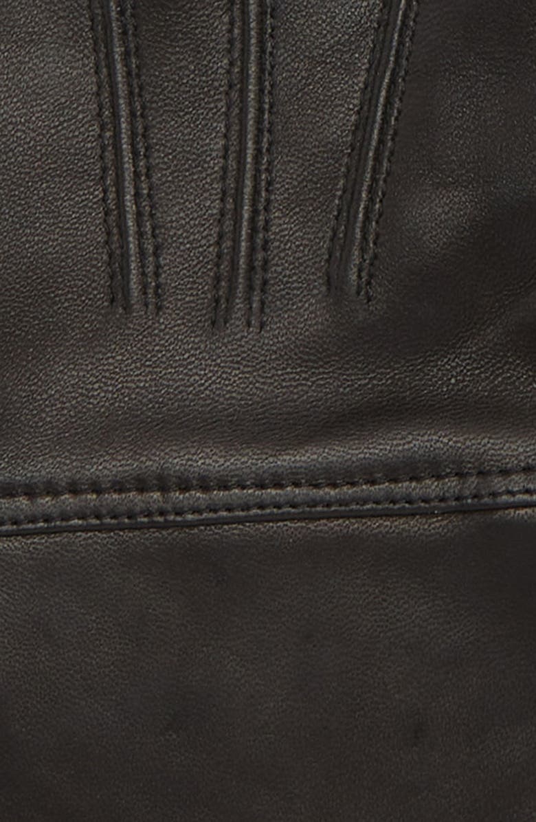 Mackage Willis Genuine Shearling Cuff Leather Tech Gloves | Nordstrom