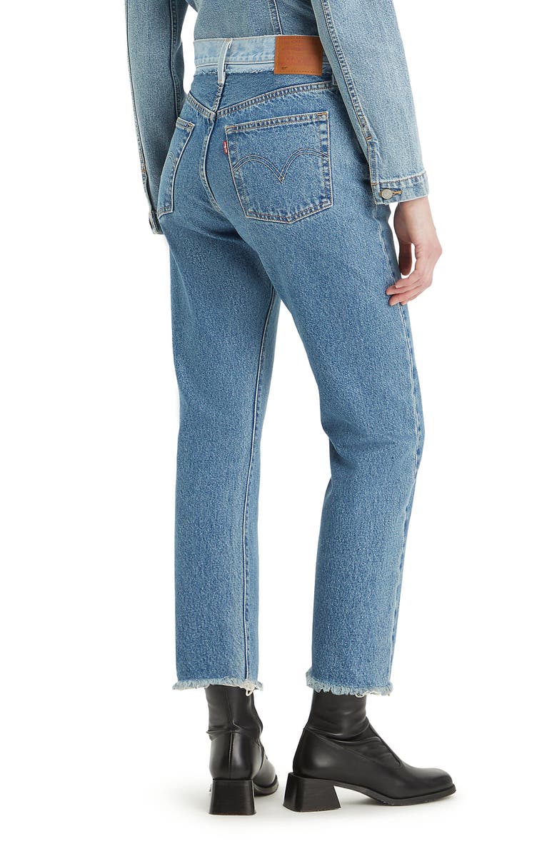 Levi's 501® Split Craft Raw Hem Crop Straight Leg Jeans | Nordstromrack