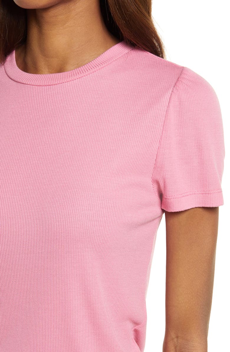 Treasure & Bond Puff Shoulder Ribbed T-Shirt | Nordstromrack