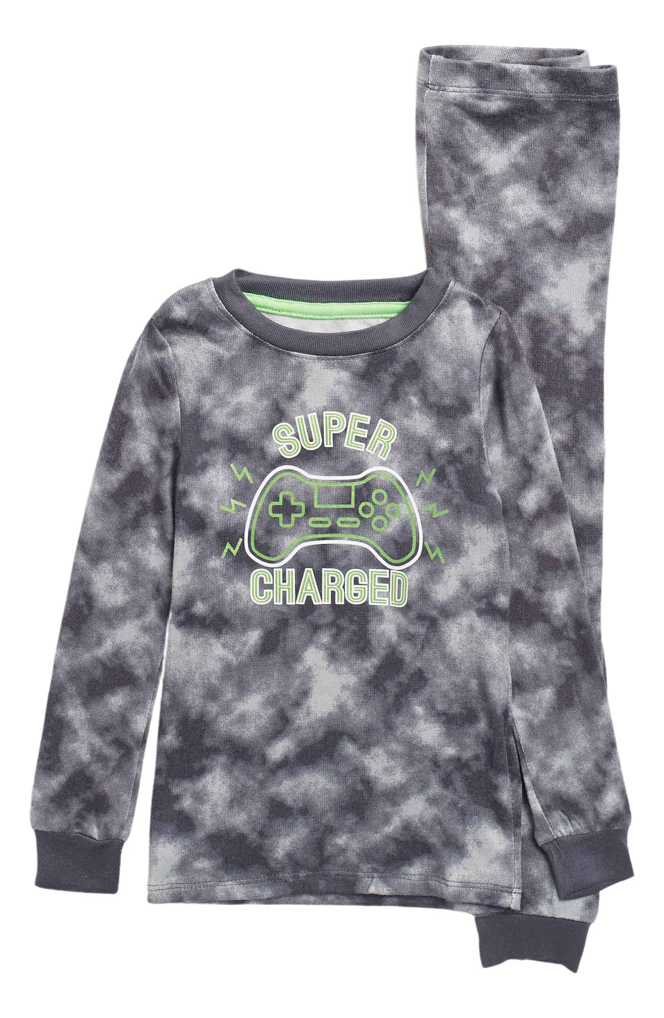 DREAM LIFE Super Charge Long Sleeve Top & Joggers Hacci Pajama Set ...