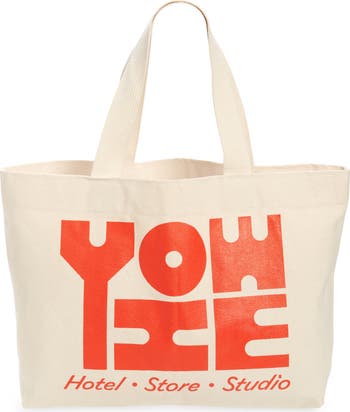YOWIE Big Logo Graphic Canvas Shopper | Nordstrom