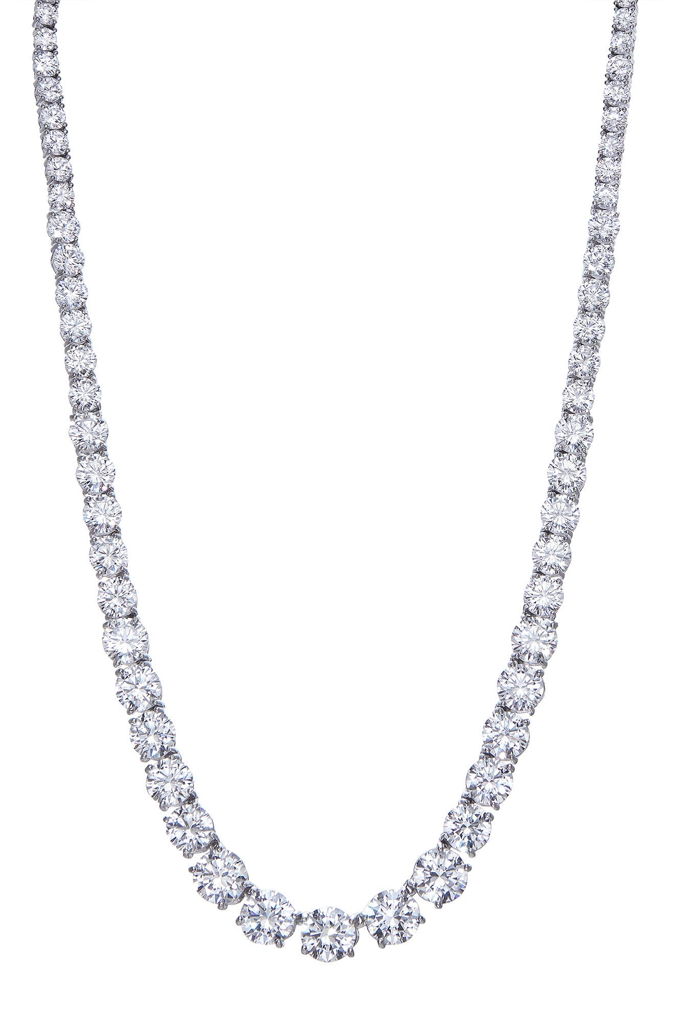 FZN Sterling Silver Cubic Zirconia Tennis Necklace | Nordstromrack