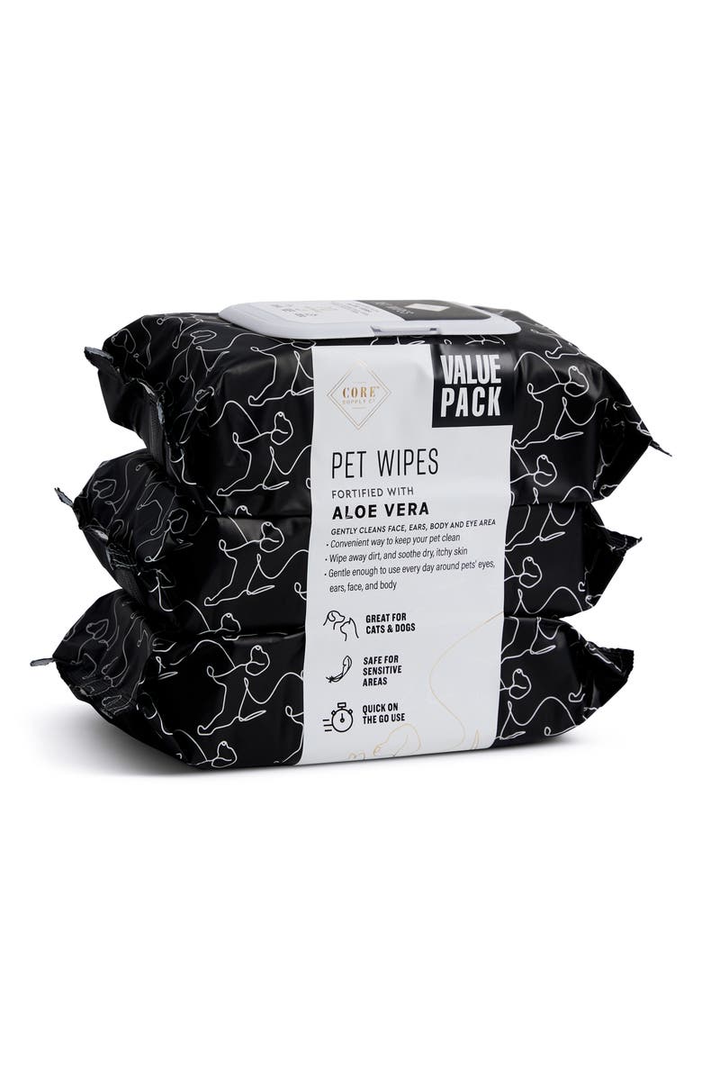 Core Home Set of 3 Aloe Vera Pet Wipes | Nordstromrack