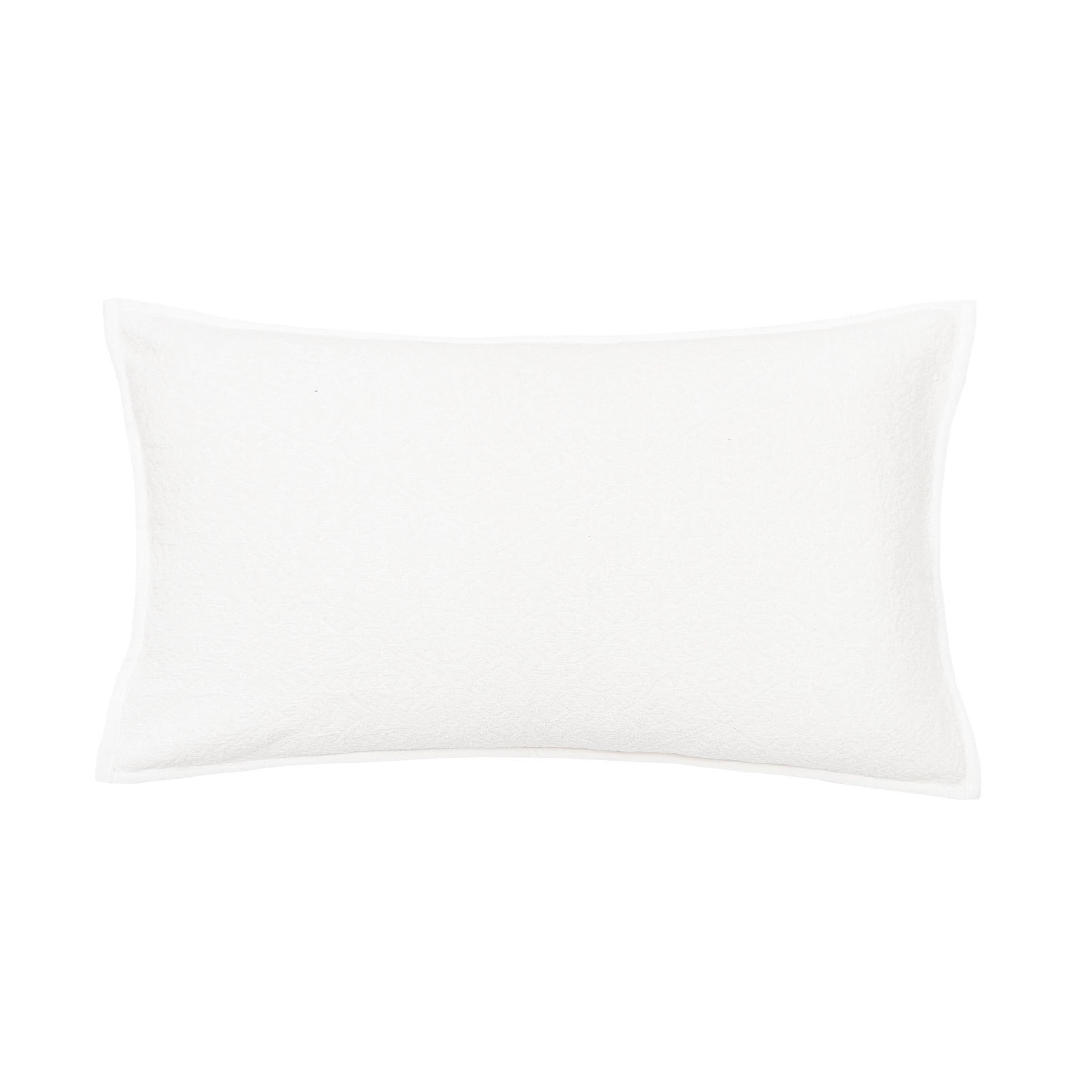 Elisabeth York Chander Dove King Sham In White | ModeSens