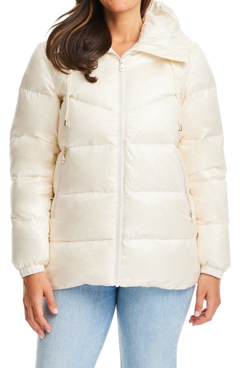 Kate Spade New York short down hooded puffer jacket | Nordstromrack