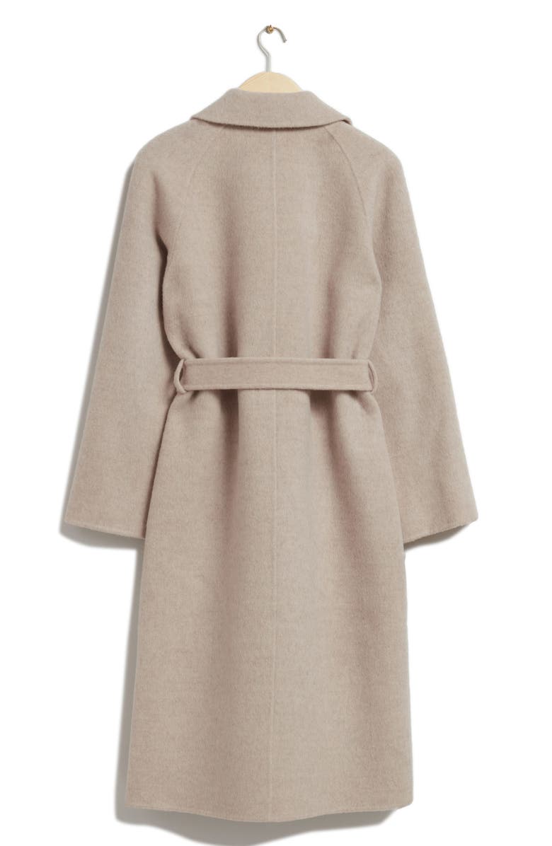 & Other Stories Belted Wool & Alpaca Blend Coat | Nordstromrack