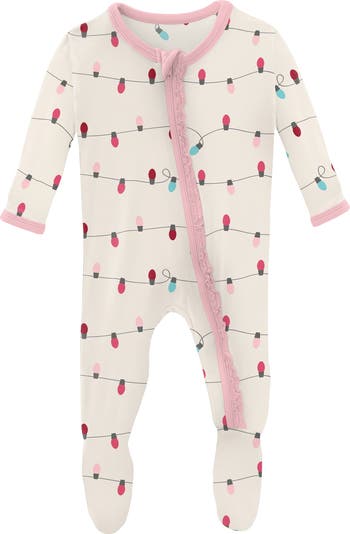 KicKee Pants Muffin Ruffle Fitted One-Piece Pajamas | Nordstromrack