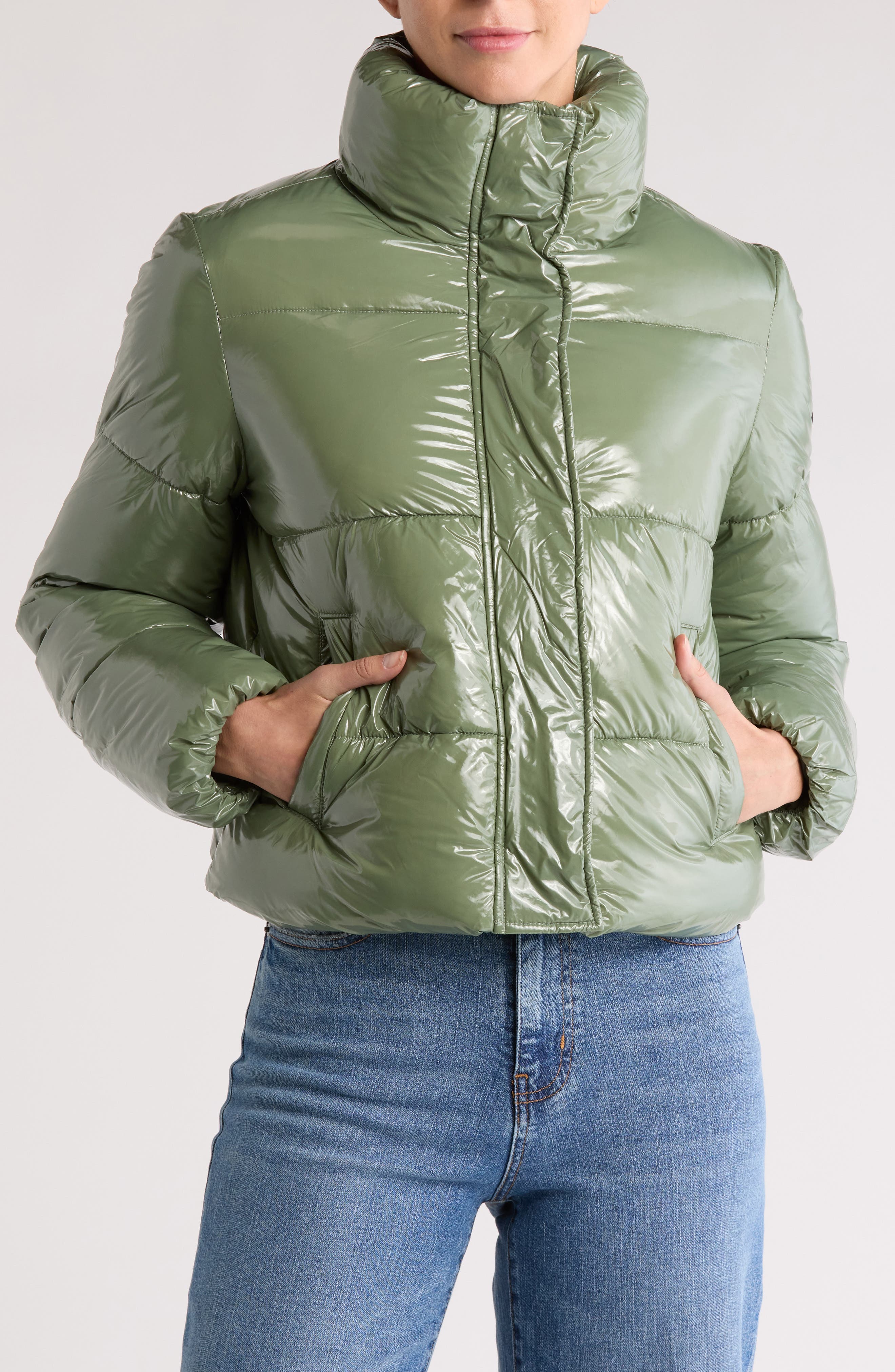 Noize Coco Crop Water Resistant Puffer Jacket | Nordstromrack
