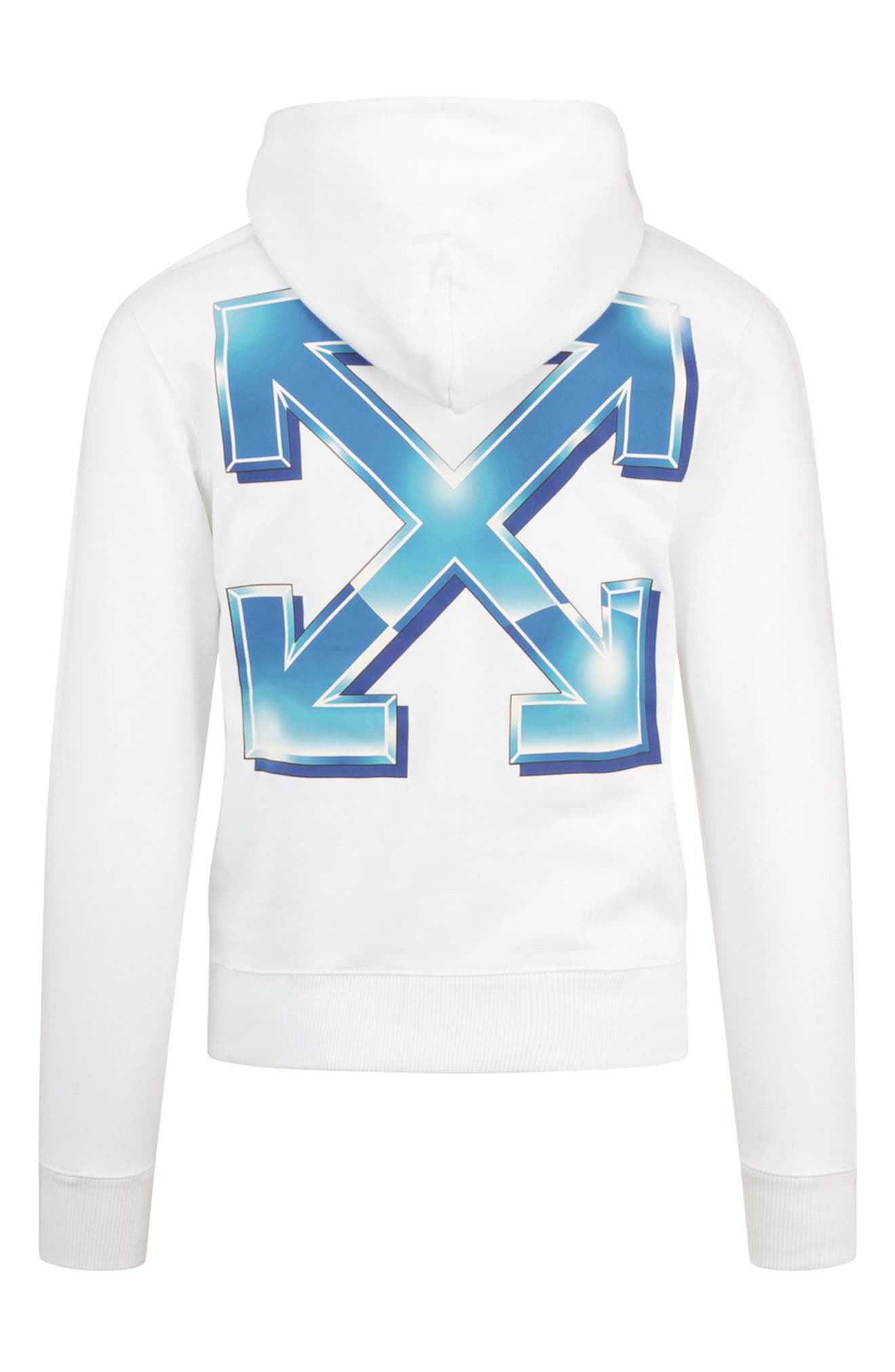 Off-White Arrow Slim Logo Cotton Graphic Hoodie | Nordstromrack
