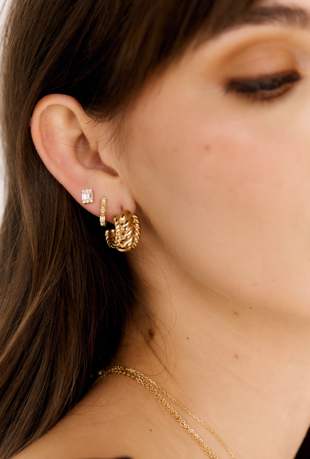 Mazin Jewels Mini Baguette Studs | Nordstrom