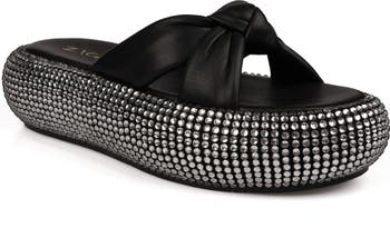 ZIGI Sabella Rhinestone Platform Slide Sandal (Women) | Nordstromrack