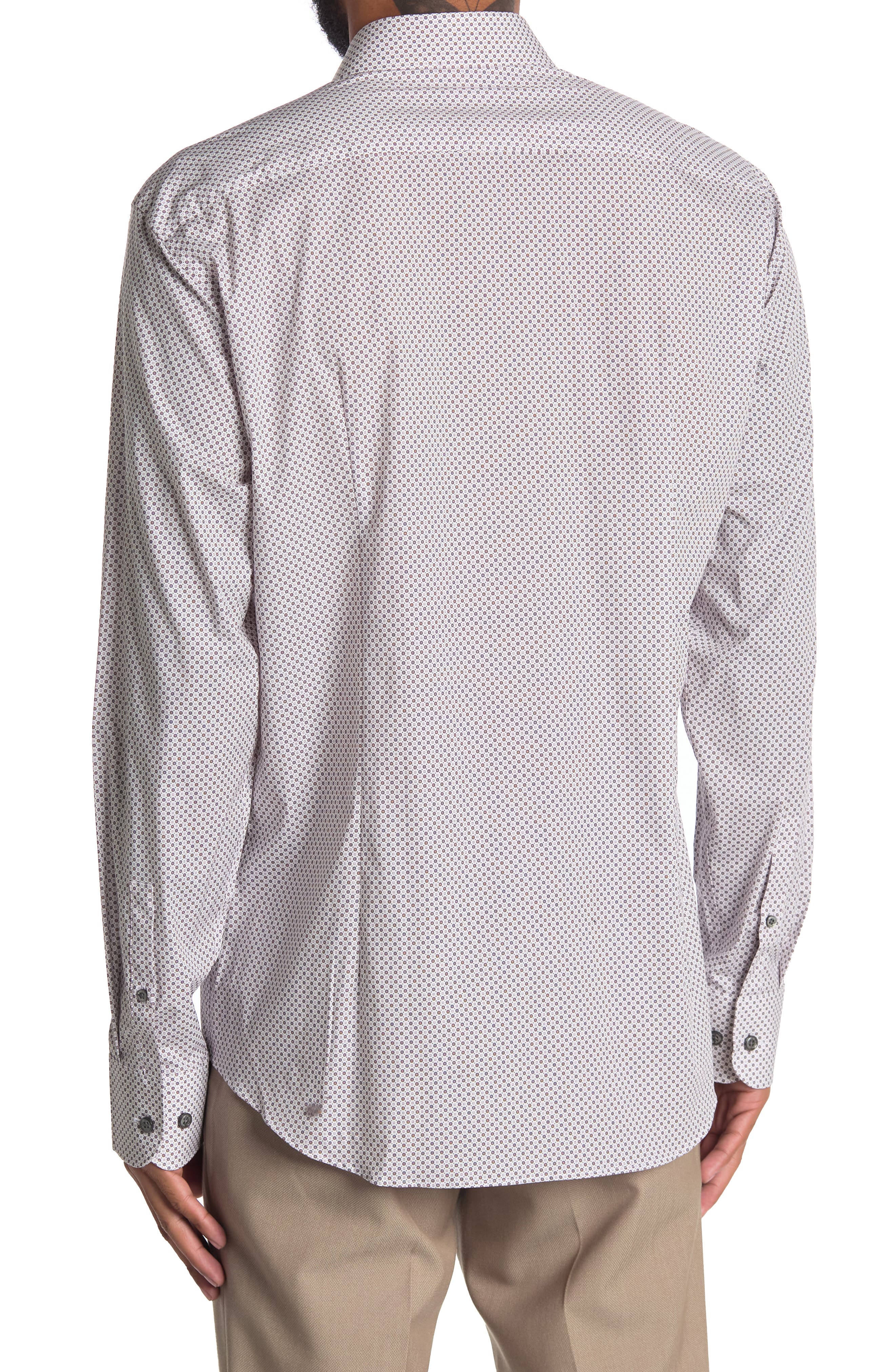Bugatchi Abstract Geo Print Shaped Fit Shirt | Nordstromrack