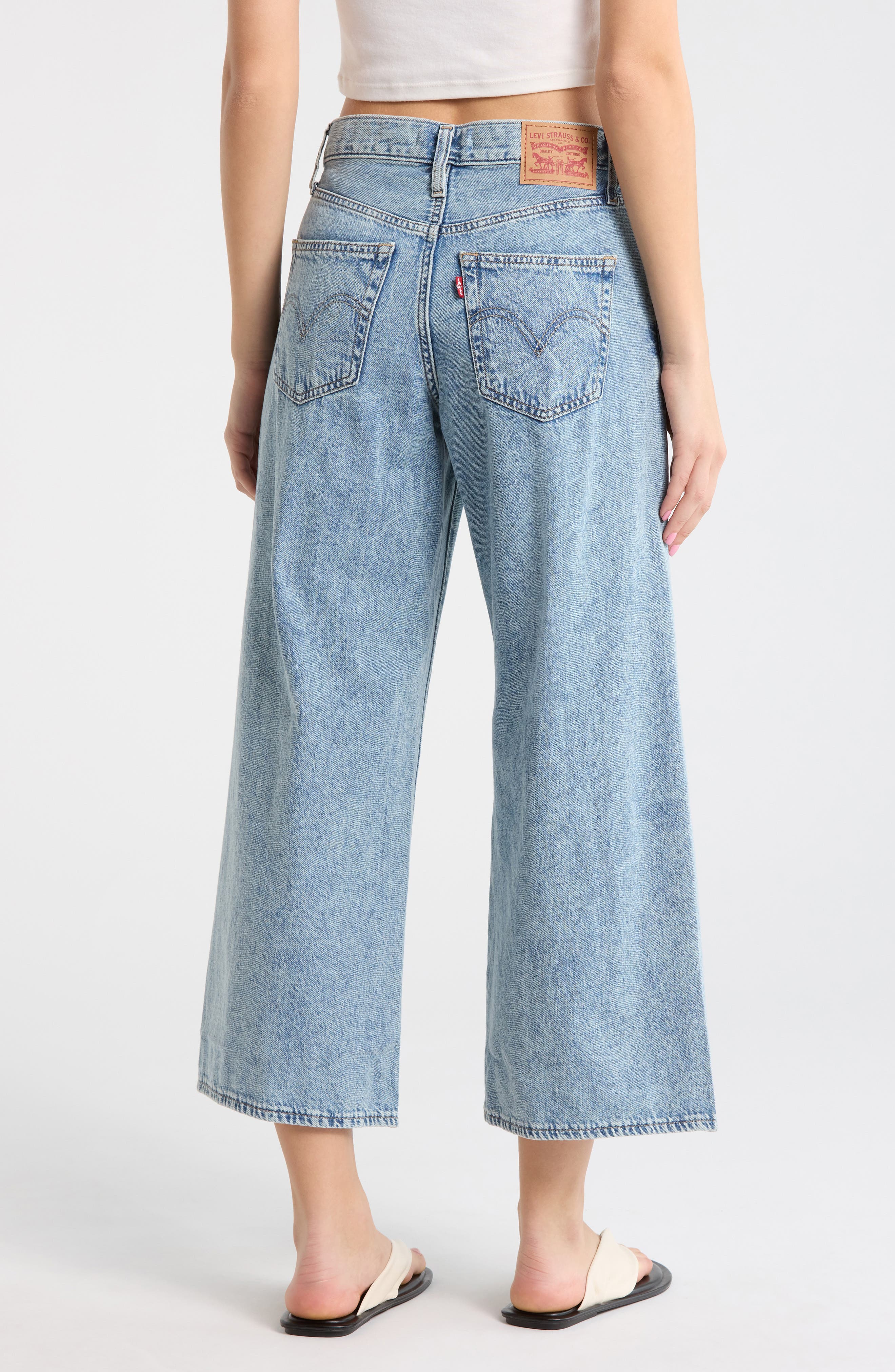 Middy Wide Leg Ankle Jeans (Women) | Nordstromrack