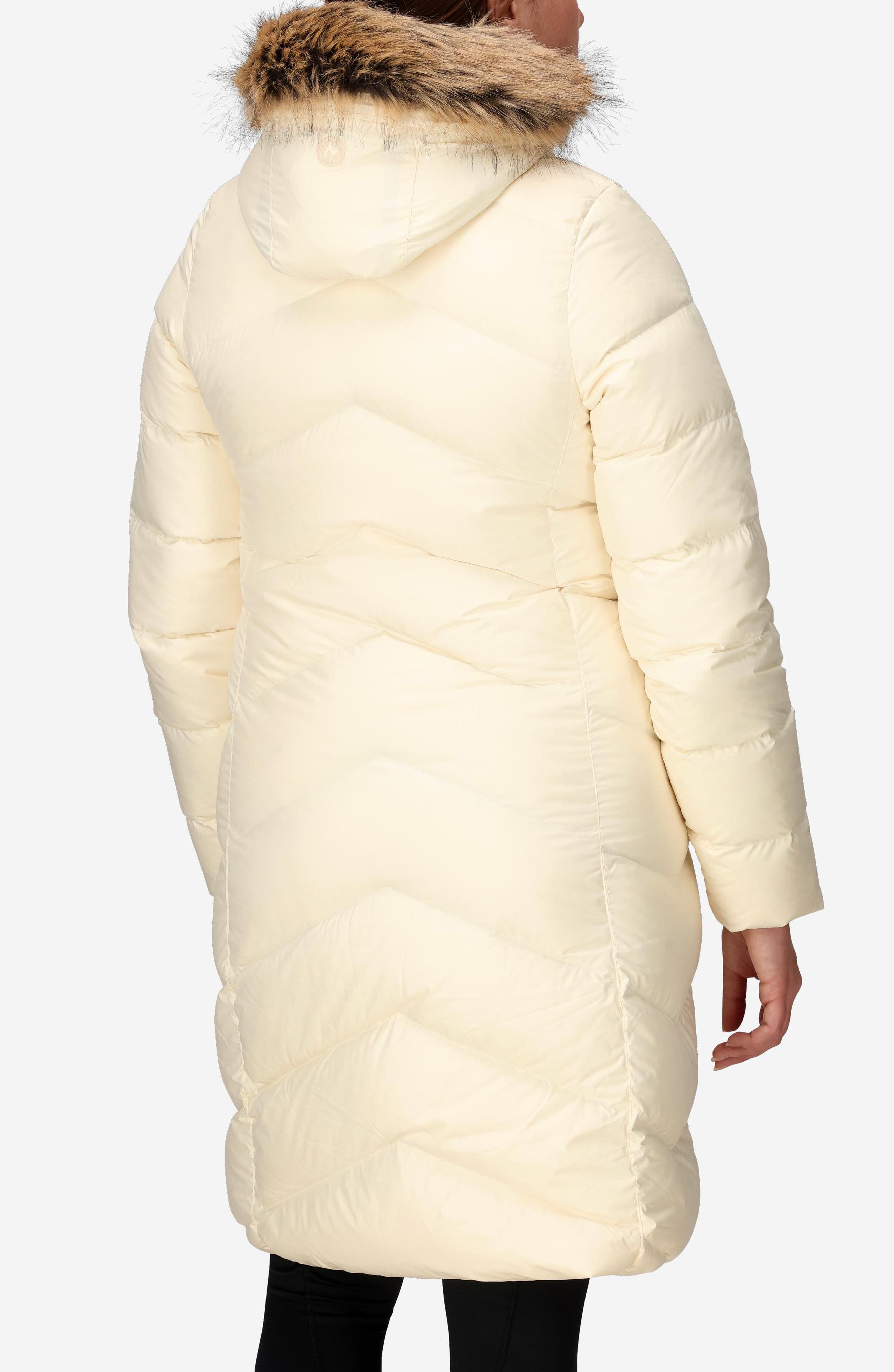 Marmot Montreaux 700 Fill Power Down Hooded Coat with Faux Fur Trim ...