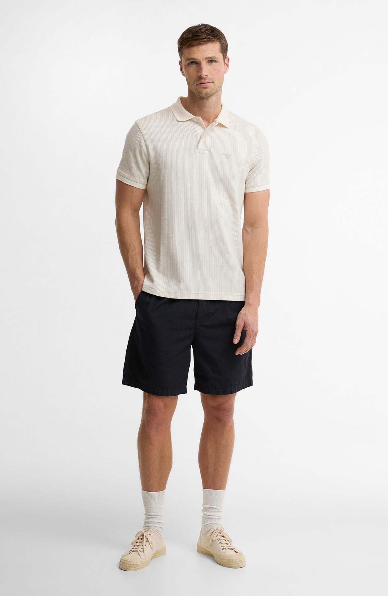 Barbour Harworth Textured Stripe Cotton Polo | Nordstrom