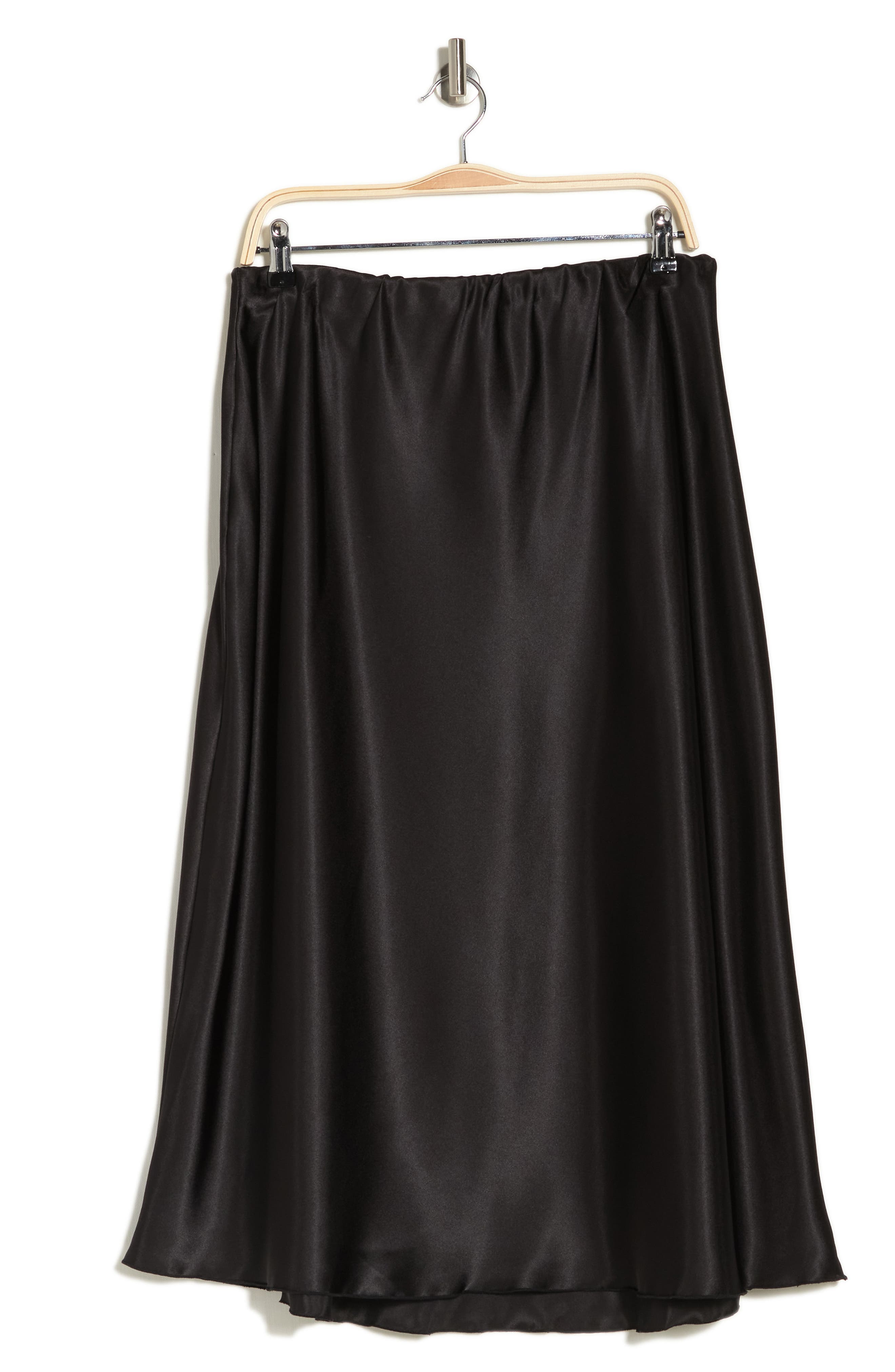 TASH AND SOPHIE Satin Midi Skirt | Nordstromrack