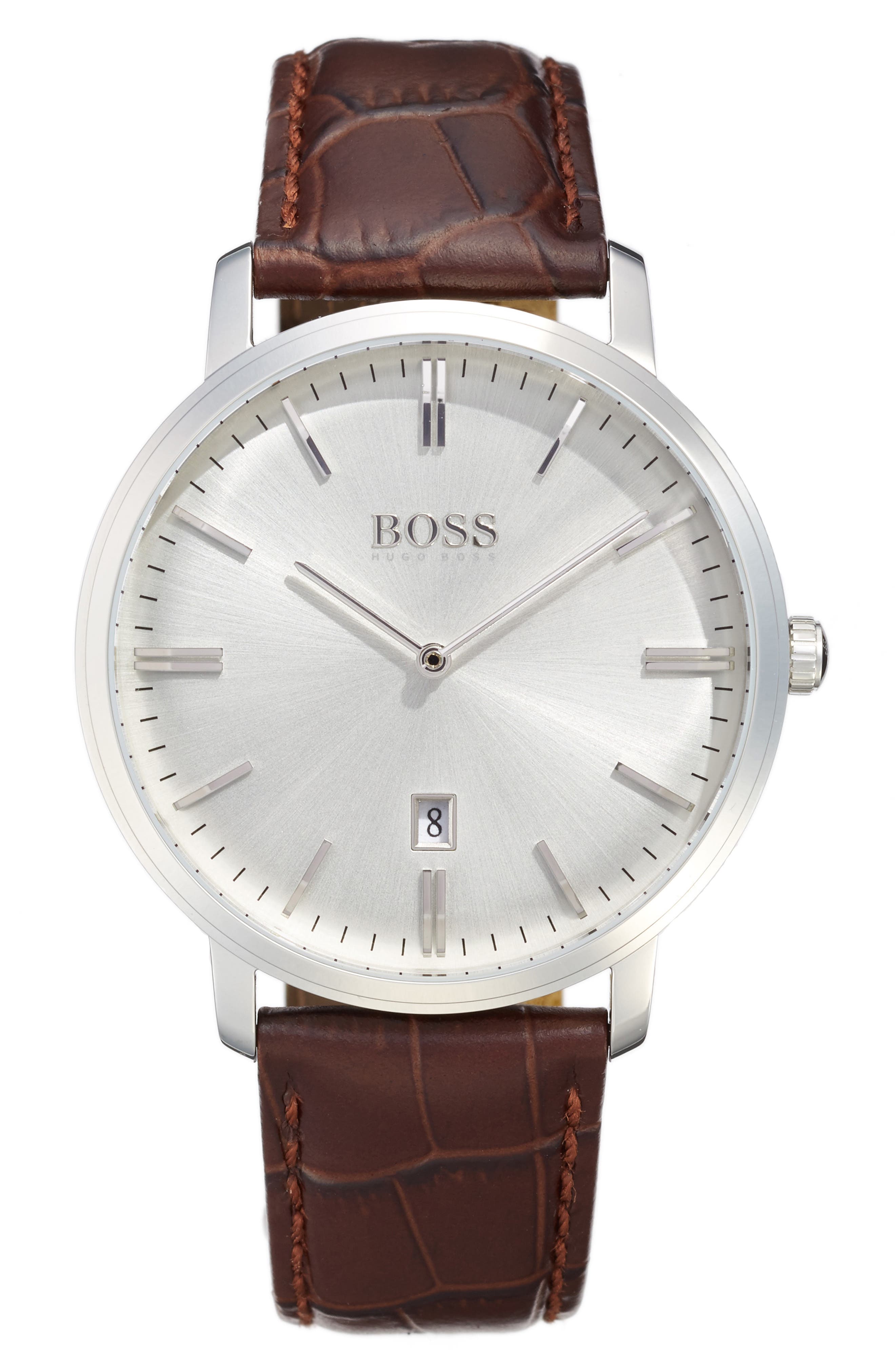 BOSS Tradition Leather Strap Watch, 40mm | Nordstrom