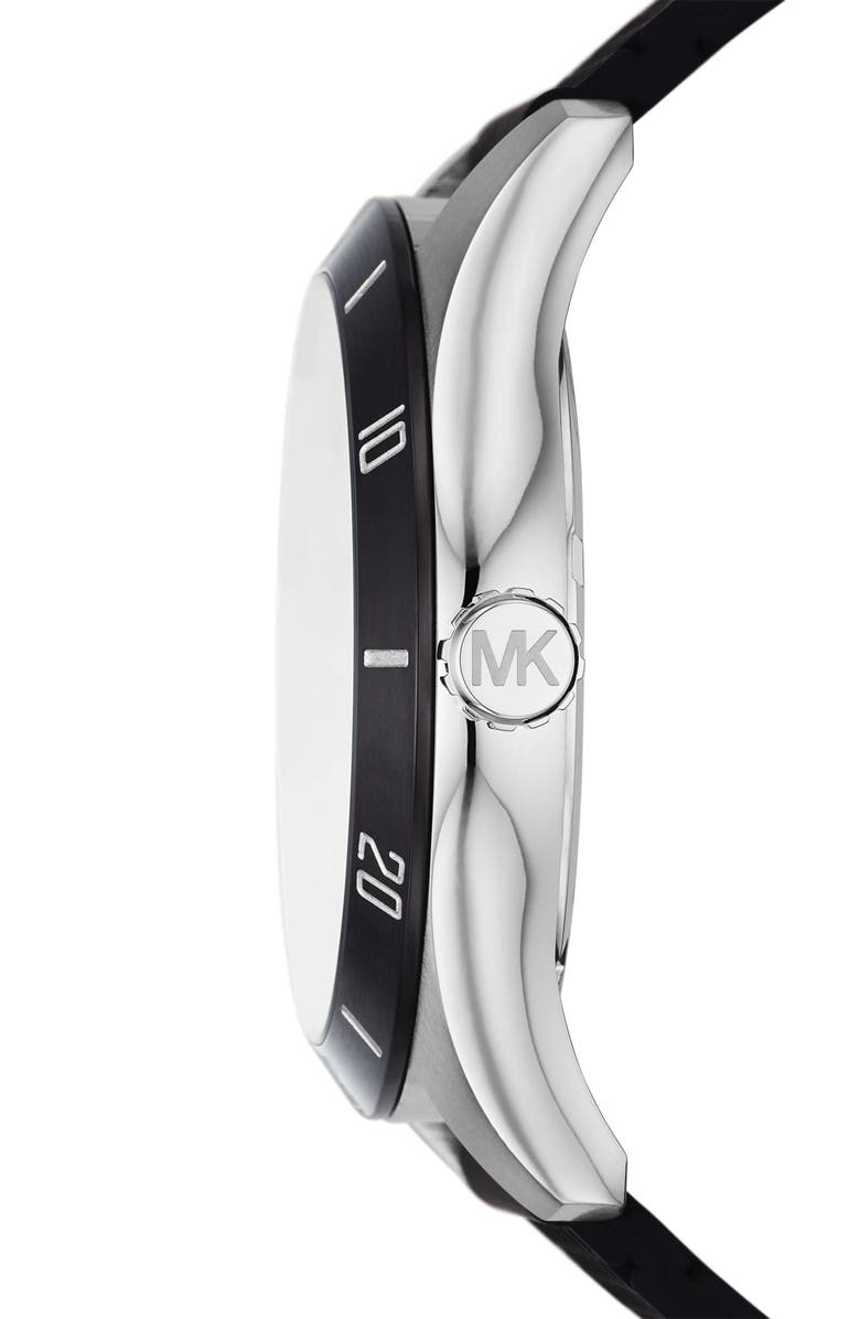 MICHAEL Michael Kors Layton Silicone Strap Watch, 44mm | Nordstrom