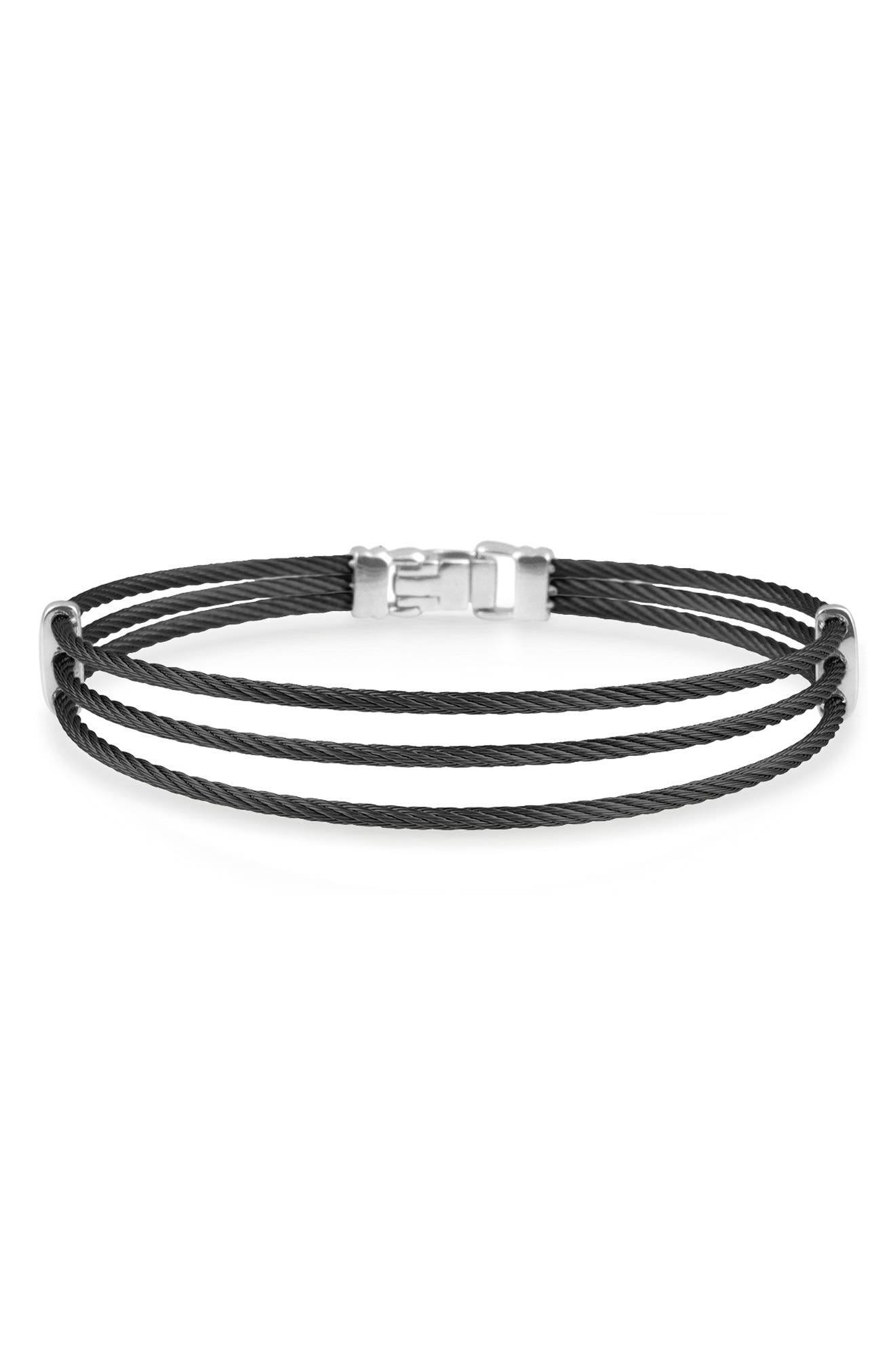 ALOR® Stainless Steel Triple Twisted Cable Bangle Bracelet | Nordstromrack
