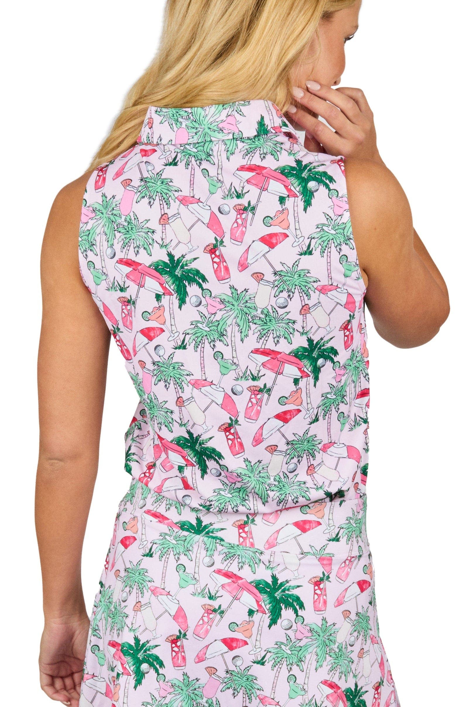 Kenny Flowers The Masters of Leisure - Ladies Sleeveless Golf Polo ...