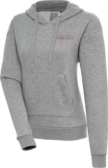 ANTIGUA Women's Antigua Heather Gray UChicago Maroons Victory Pullover ...