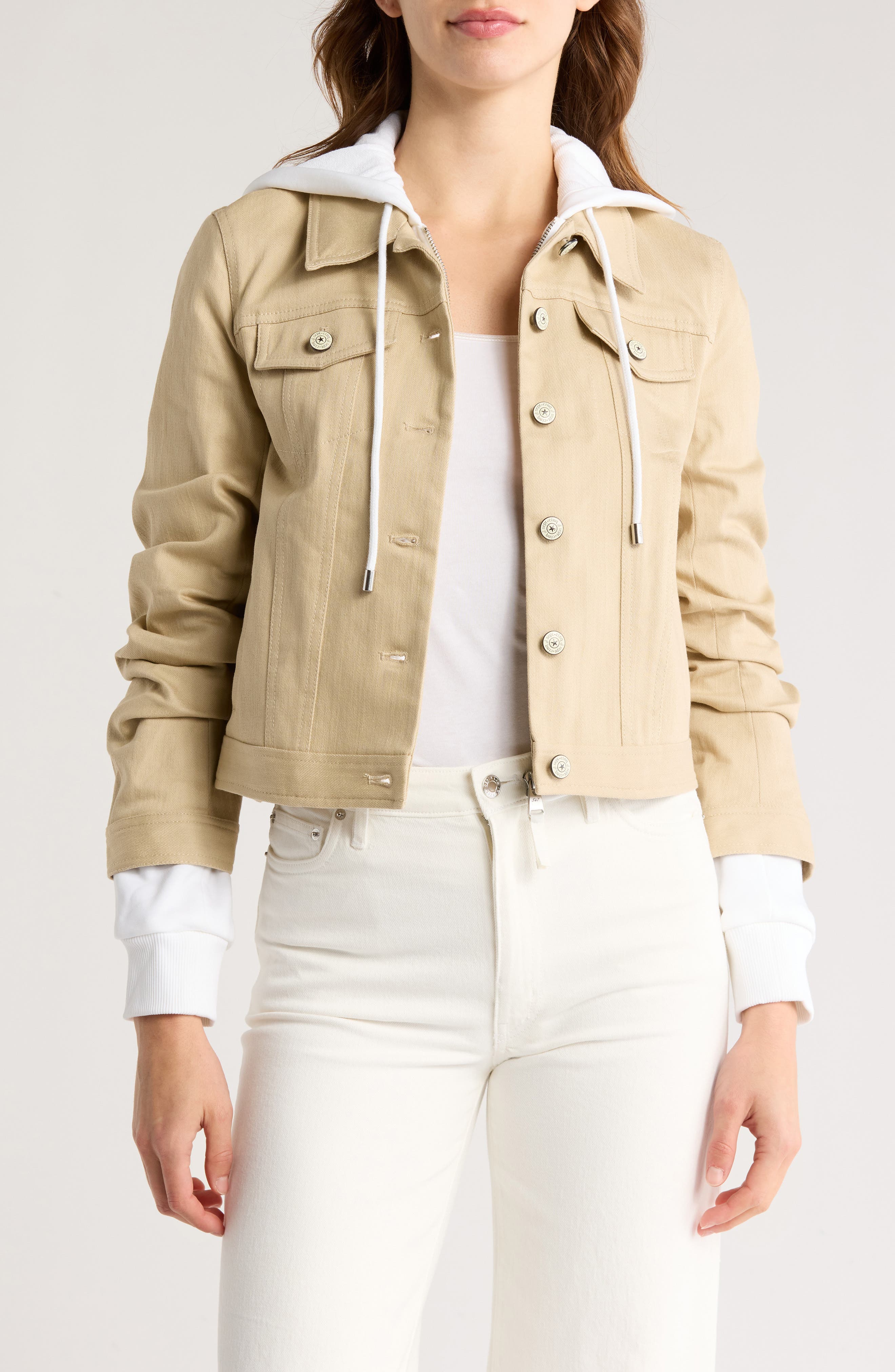Cinq à Sept Jess Hoodie Trucker Jacket | Nordstromrack