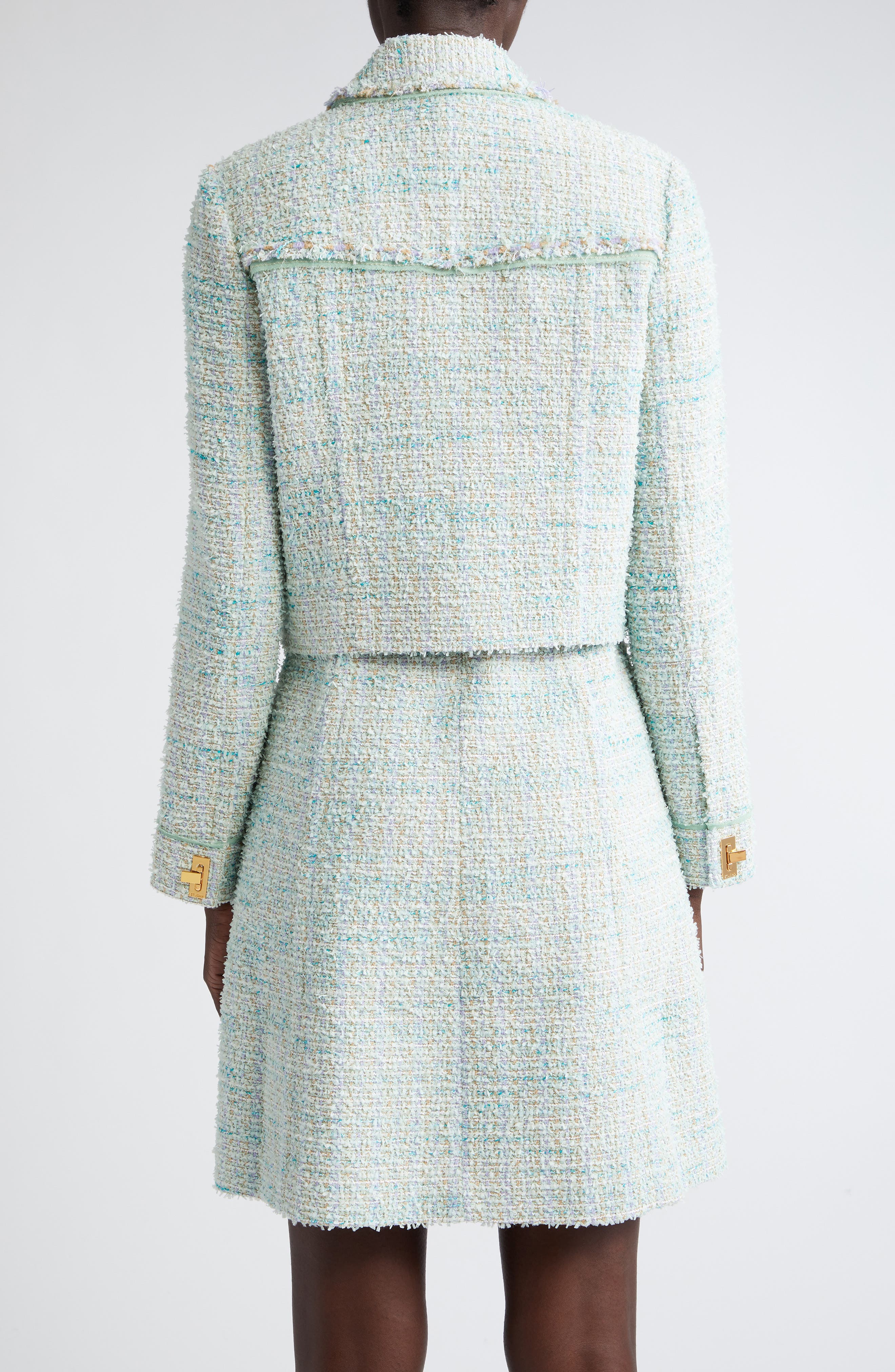 St. John Collection Eyelash Tweed Short Jacket | Nordstrom