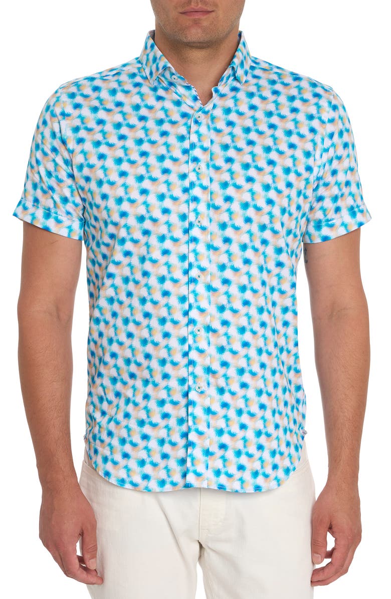 Robert Graham Hewlett Short Sleeve Button-Up Shirt | Nordstrom