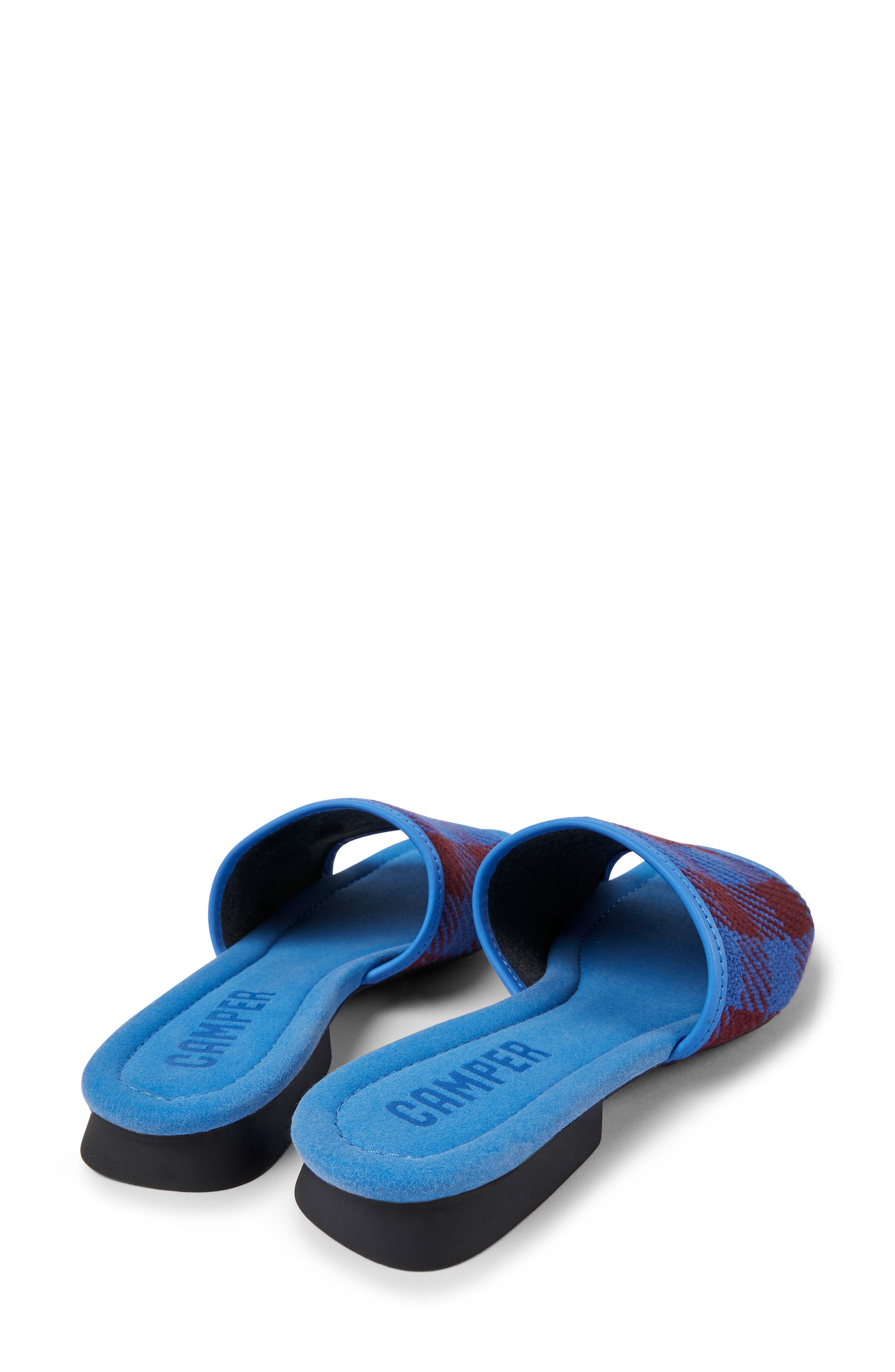 Camper Casi Myra Plaid Slide Sandal (Women) | Nordstrom