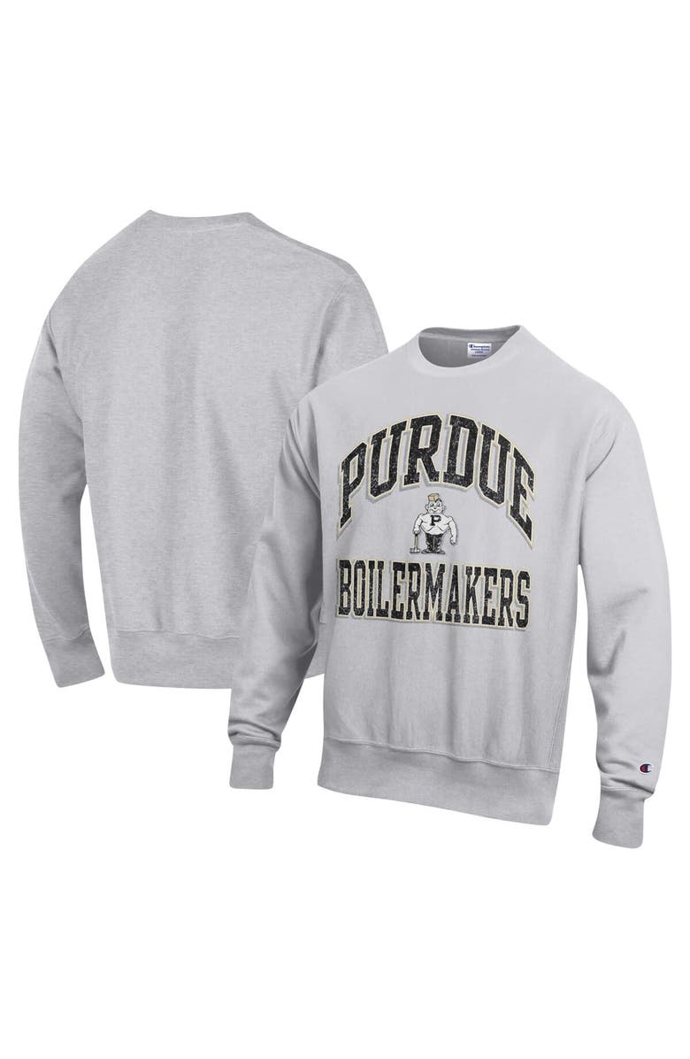 Champion Men's Champion Heather Gray Purdue Boilermakers Vault Late ...
