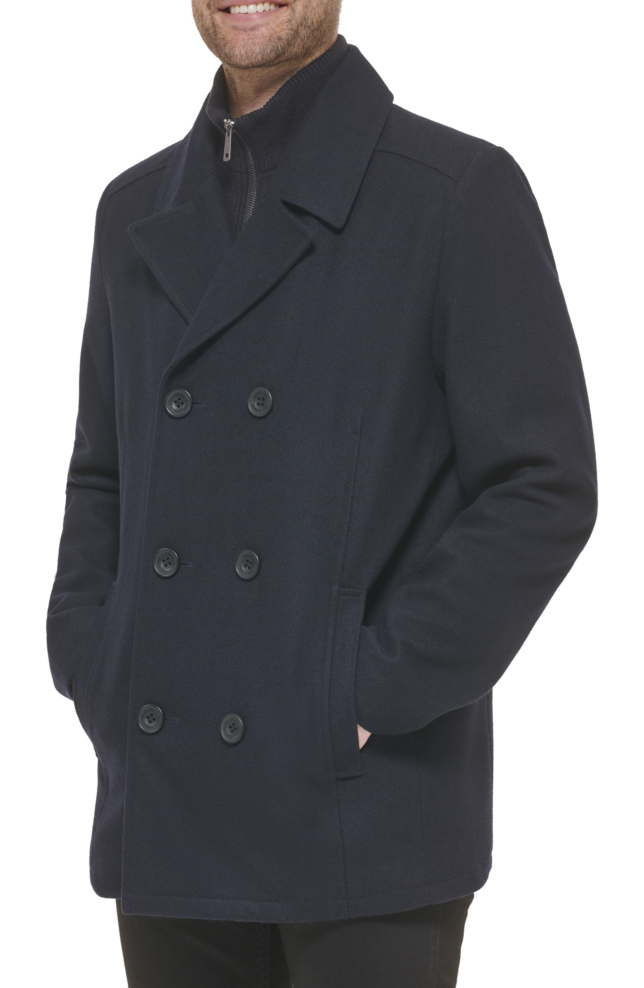 Kenneth Cole New York Classic Wool Peacoat | Nordstromrack