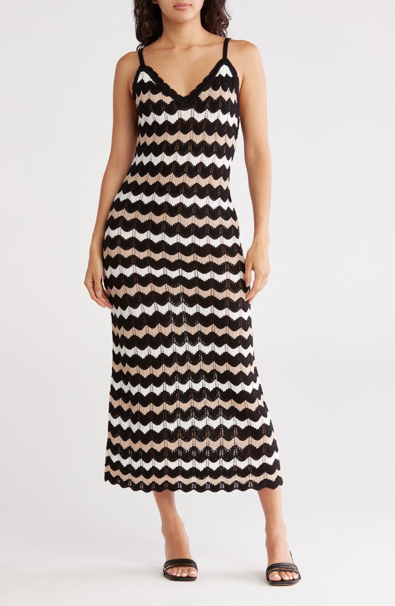 Madden Girl Zigzag Pointelle Maxi Dress | Nordstromrack
