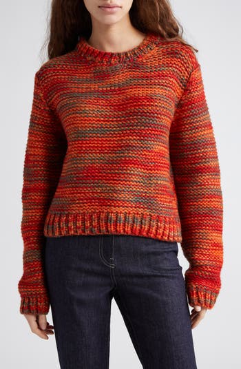 The Elder Statesman Marlo Space Dye Virgin Wool Blend Sweater | Nordstrom