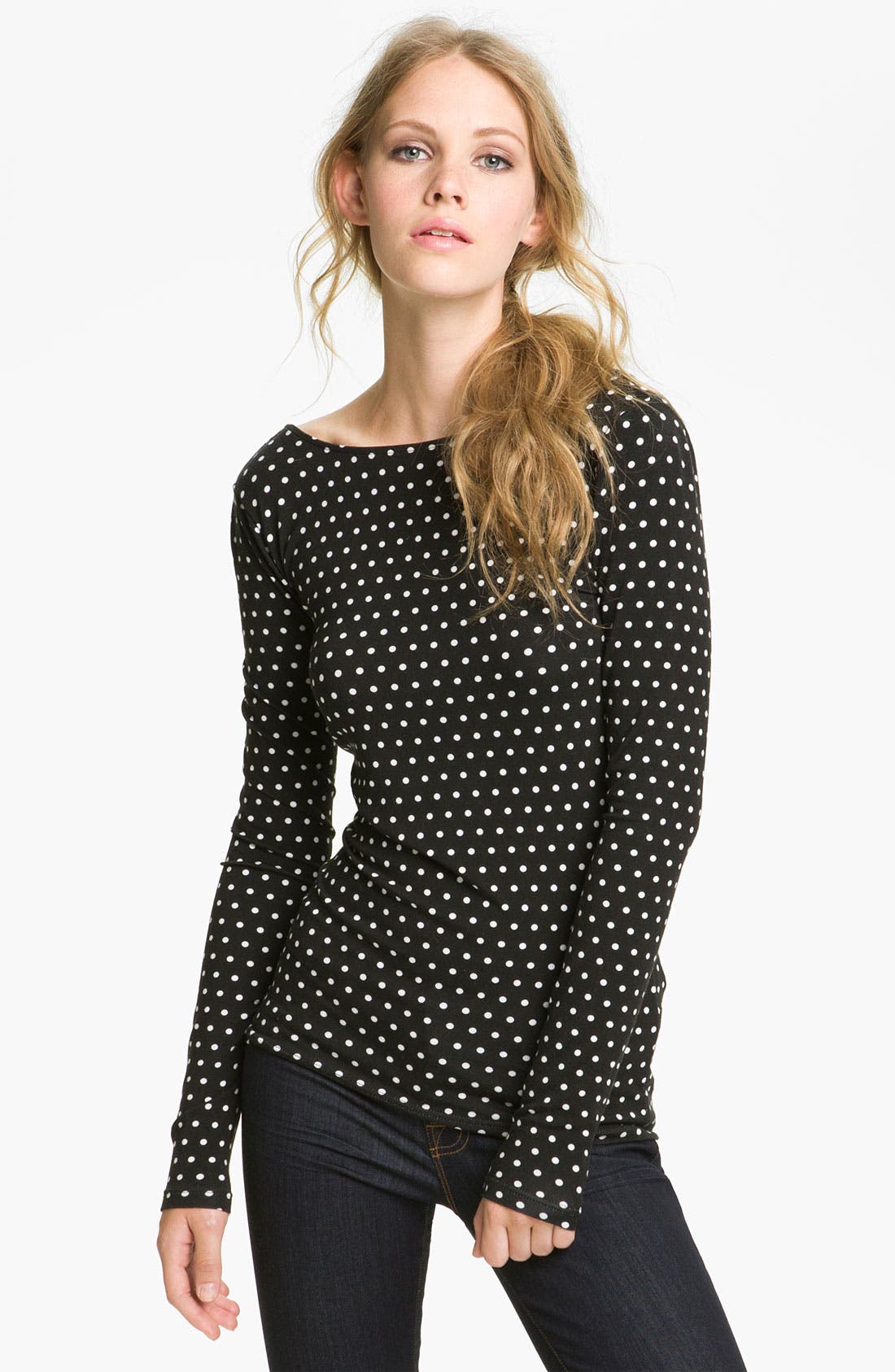 Hinge ® Print Ballet Neck Top | Nordstrom