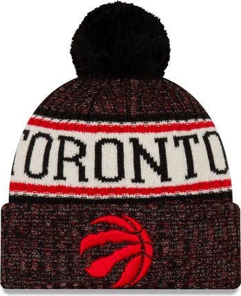 New Era Men's New Era Black Toronto Raptors Sport Cuffed Knit Hat with ...