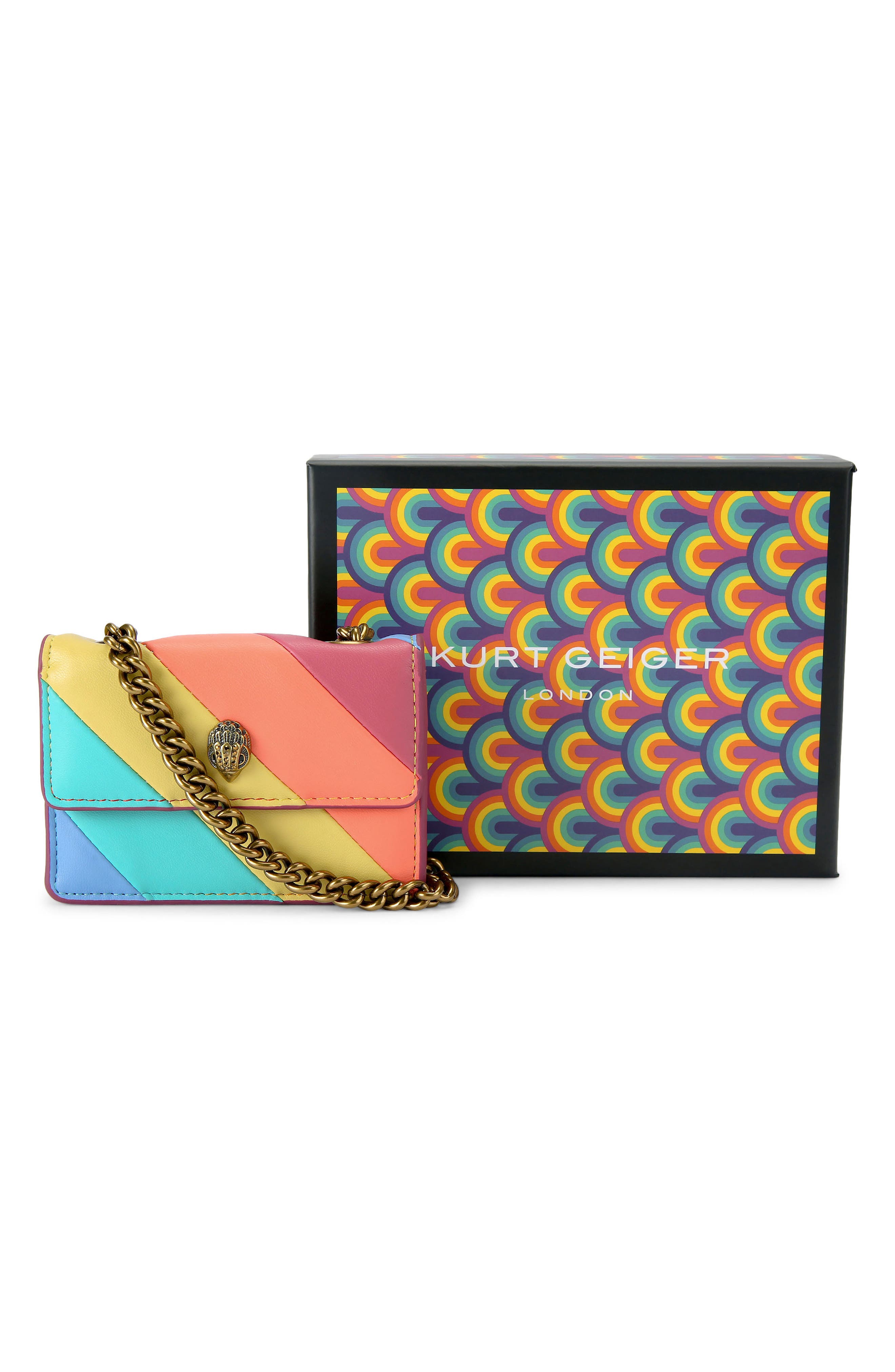 Kurt Geiger London Micro Kensington Convertible Faux Leather Crossbody ...