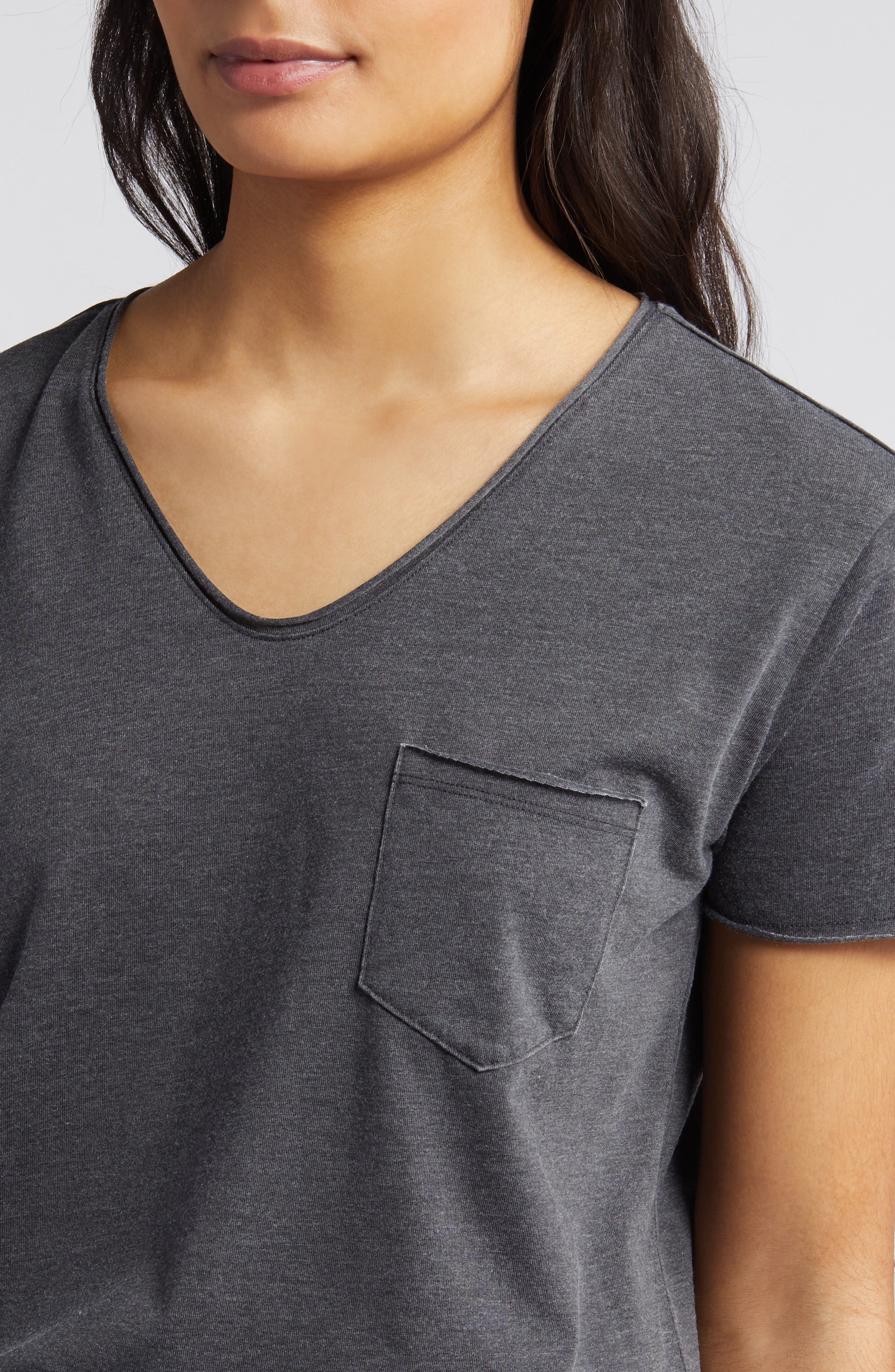 Caslon® Rolled Burnout T-Shirt | Nordstromrack