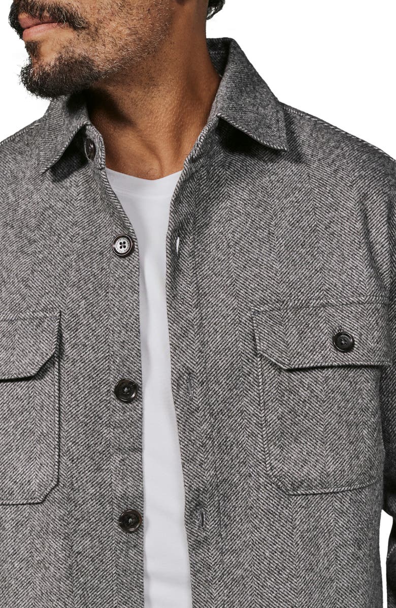 7 Diamonds Generation Herringbone Shirt Jacket | Nordstromrack