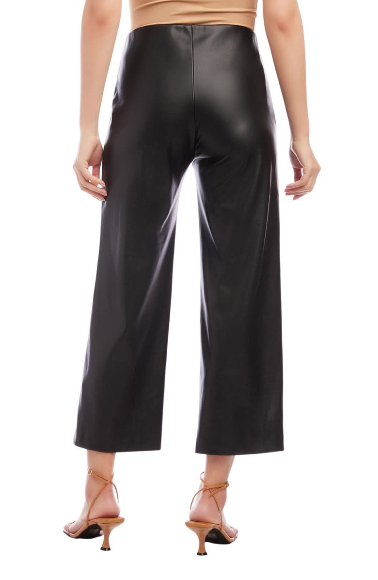 FIFTEEN TWENTY Wide Leg Crop Faux Leather Pants | Nordstrom