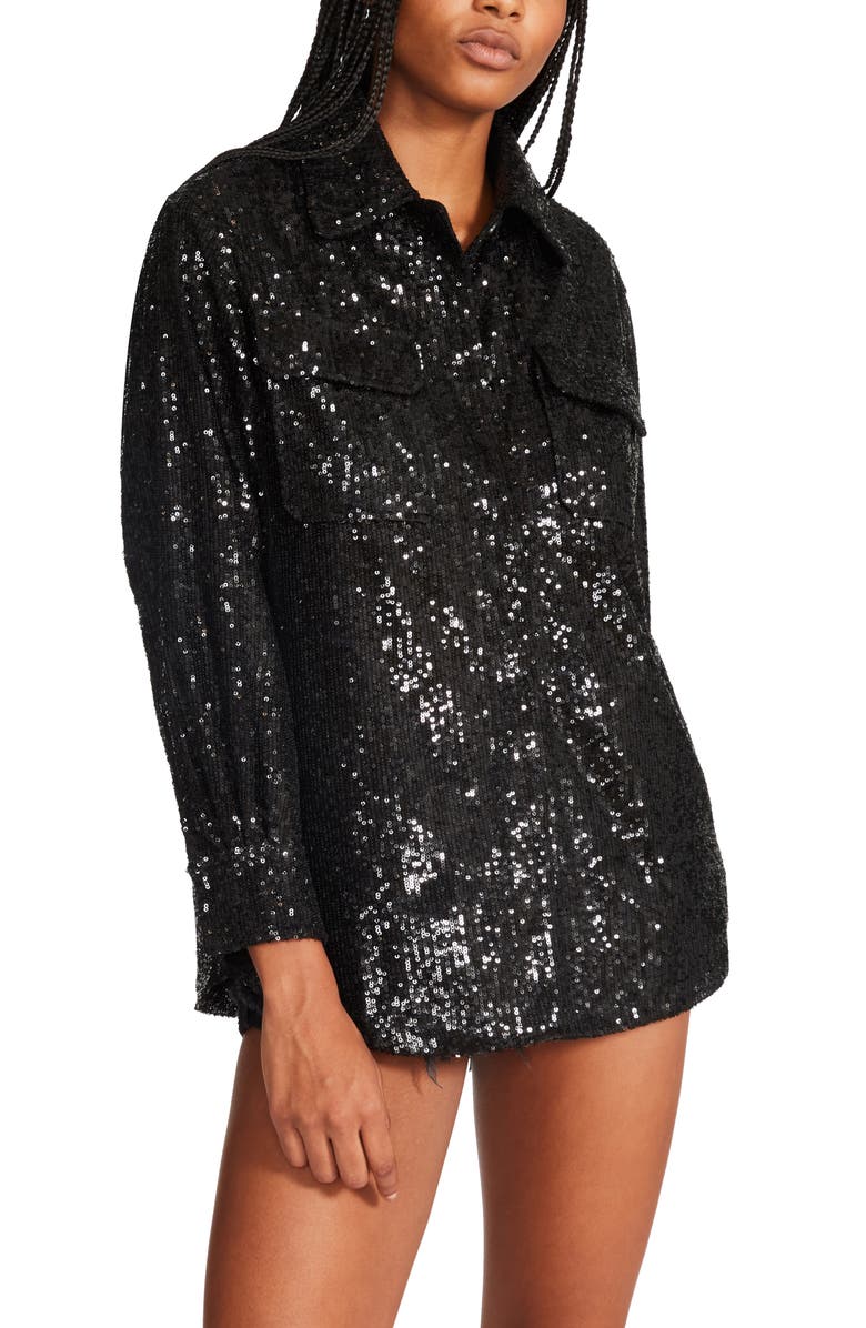 Steve Madden Glitter Sweet Sequin Jacket | Nordstromrack