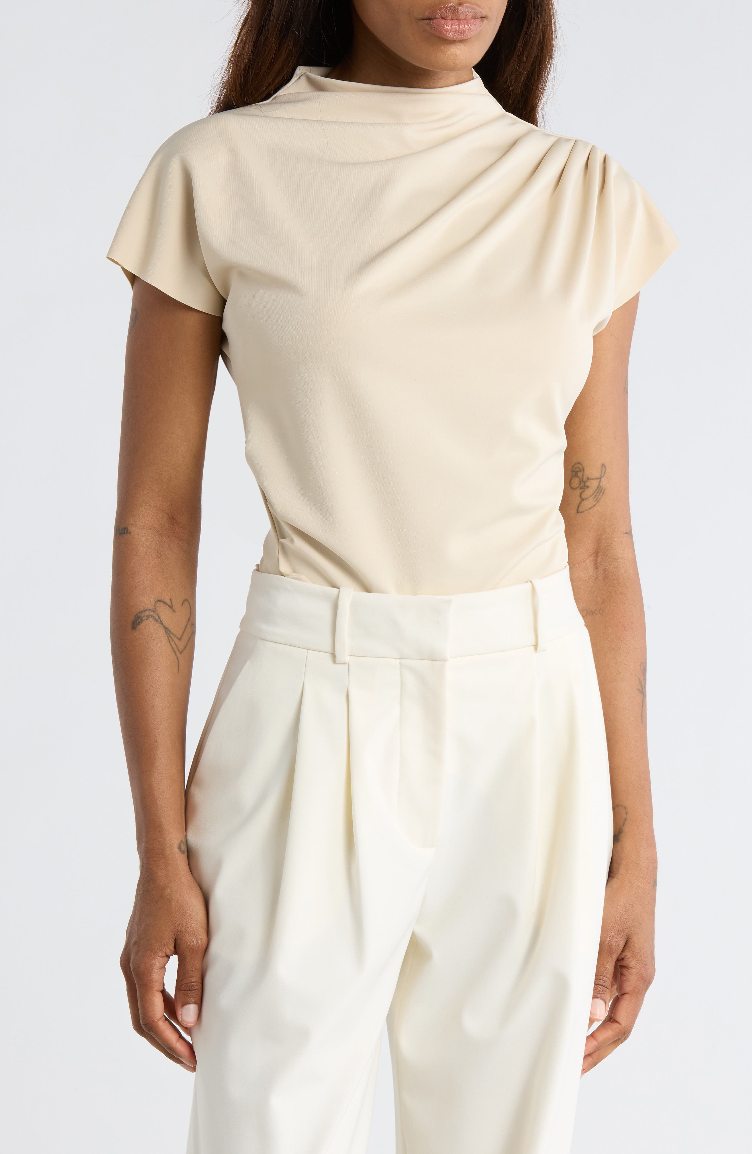 High Neck Draped Top (Women) | Nordstromrack