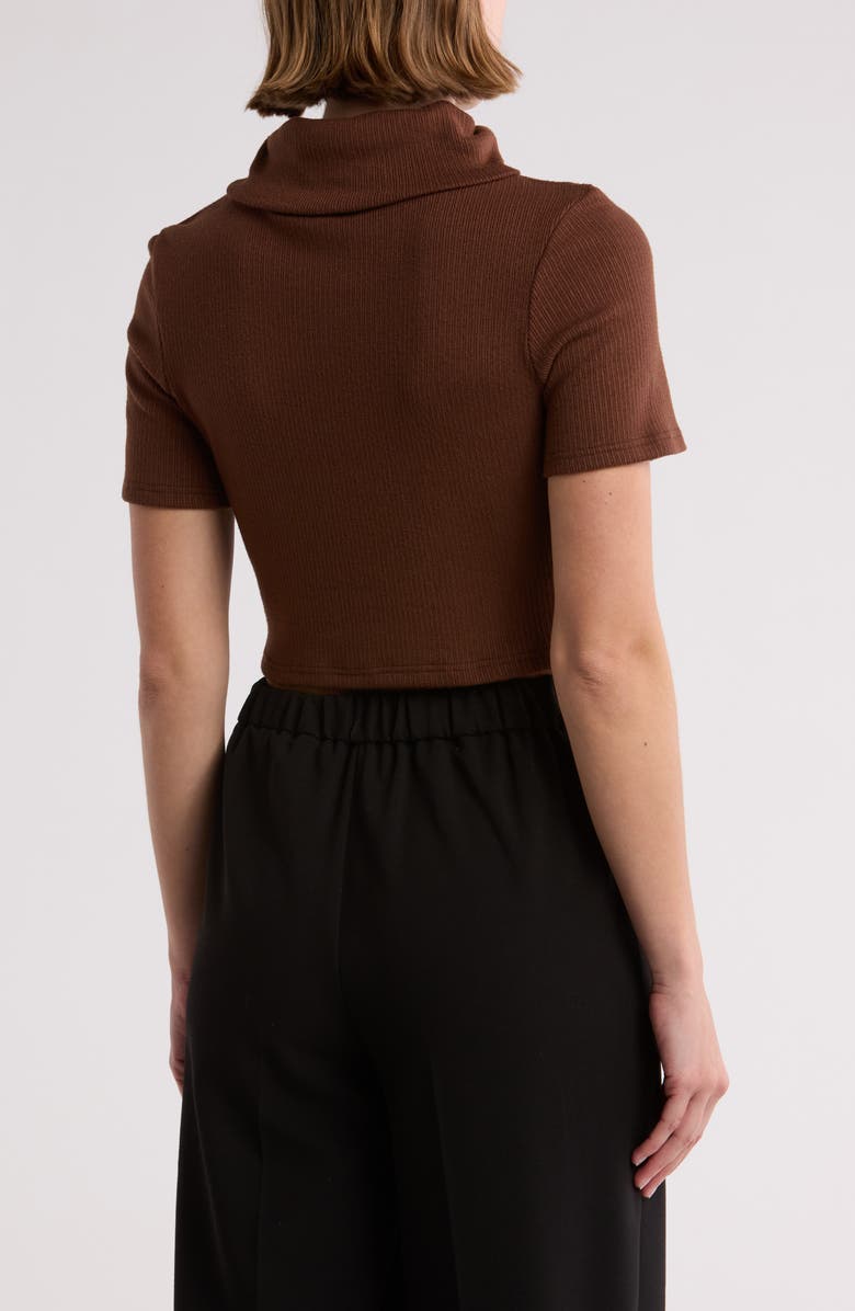 AREA STARS Anne Short Sleeve Turtleneck Top | Nordstromrack
