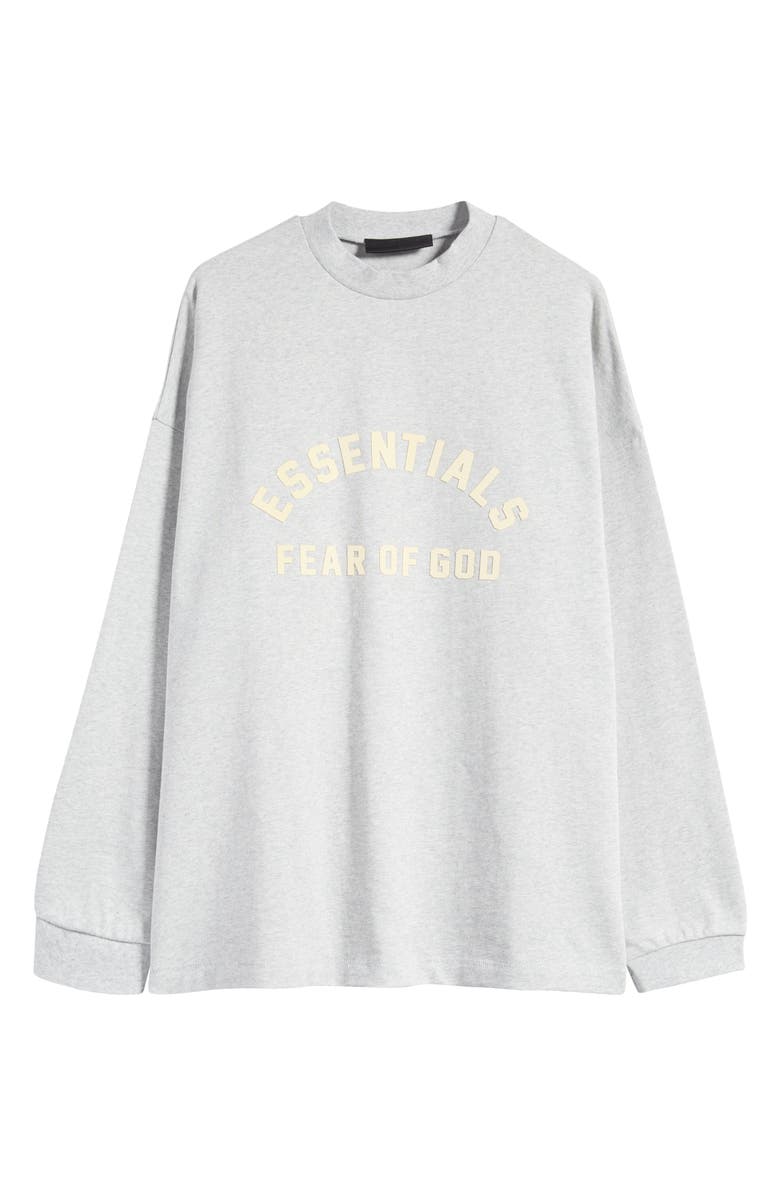 Fear of God Essentials Oversize Long Sleeve Logo Graphic T-Shirt ...