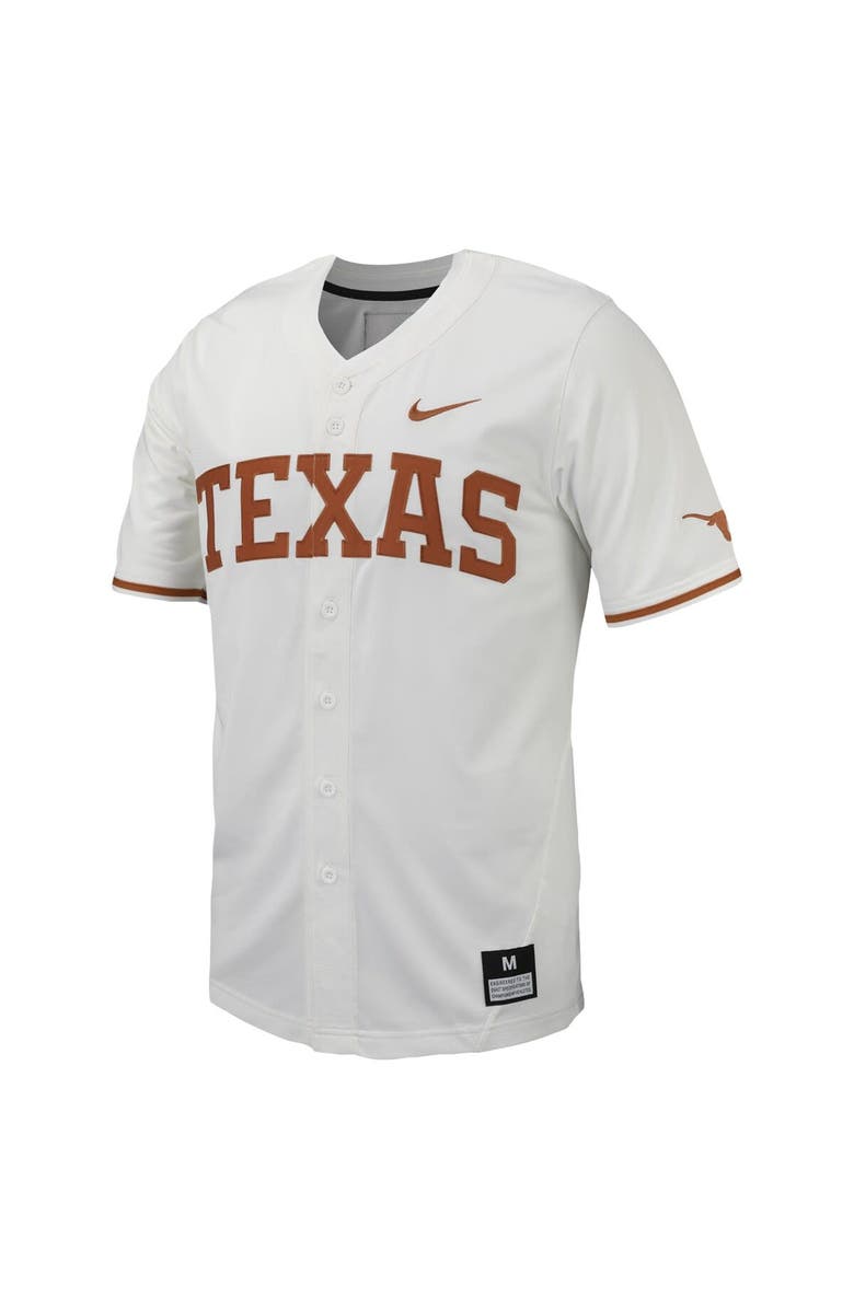 Nike Men's Nike White Texas Longhorns Replica Full-Button Baseball ...