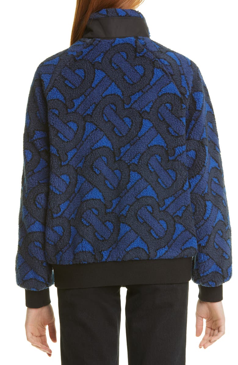 Burberry Women's Lambeth TB Monogram Logo Fleece Jacket | Nordstrom