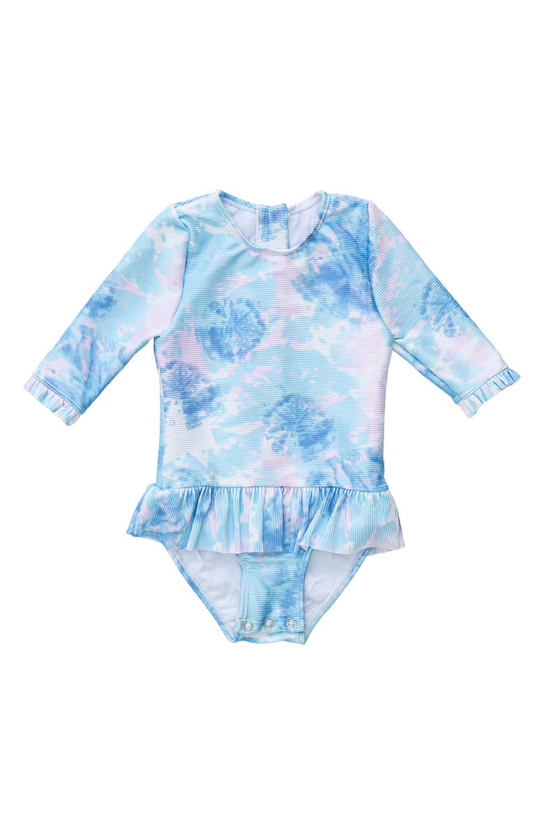 Snapper Rock Kids' Sky Dye Long Sleeve One-Piece Rashguard Swimsuit ...