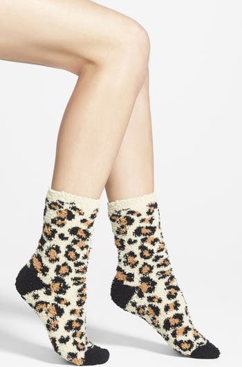 PJ Salvage Leopard Print Socks | Nordstrom