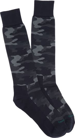 Tommy John Camo Stay Up Dress Socks | Nordstromrack