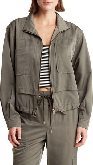 Democracy Satin Crop Utility Jacket | Nordstromrack