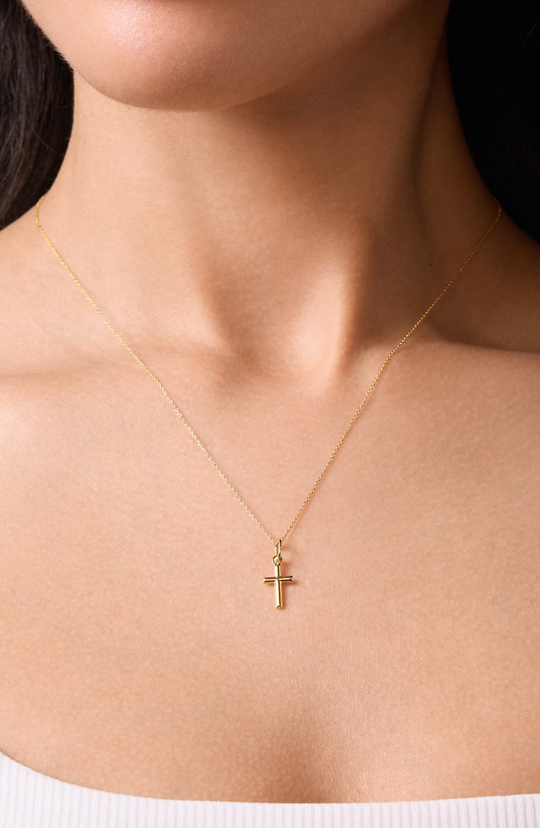 Bony Levy 14K Gold Cross Pendant Necklace | Nordstrom